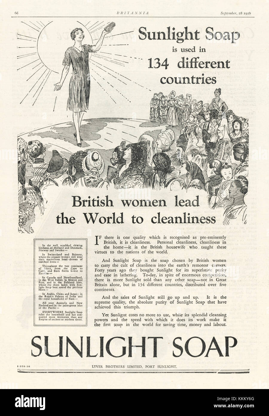 Sunlight soap advert hi-res stock photography and images - Alamy