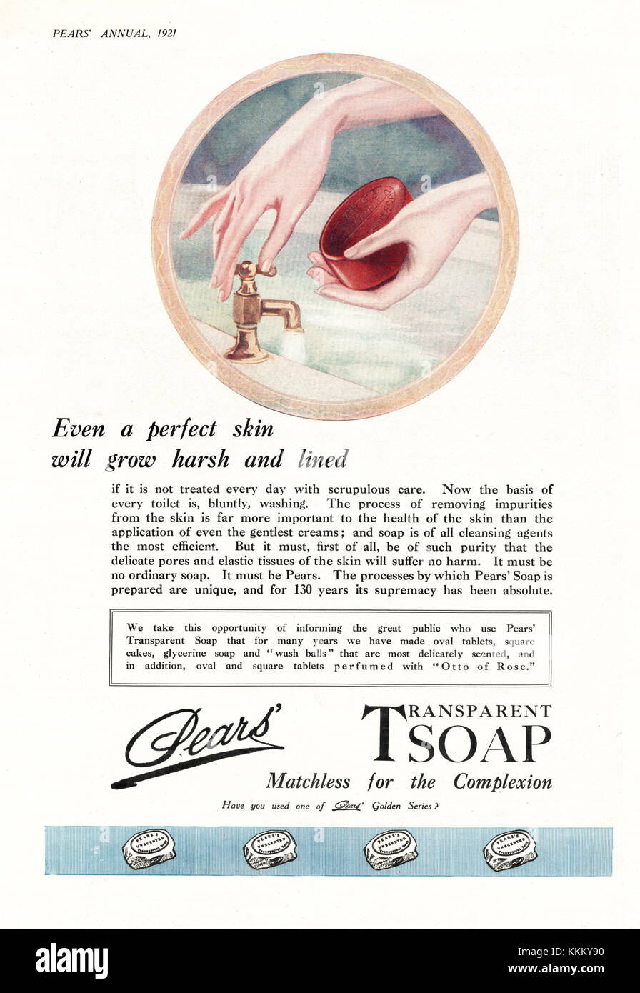 Pears soap advertisement hi-res stock photography and images - Alamy