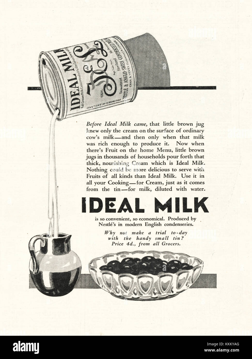 Ideal milk hi-res stock photography and images - Alamy