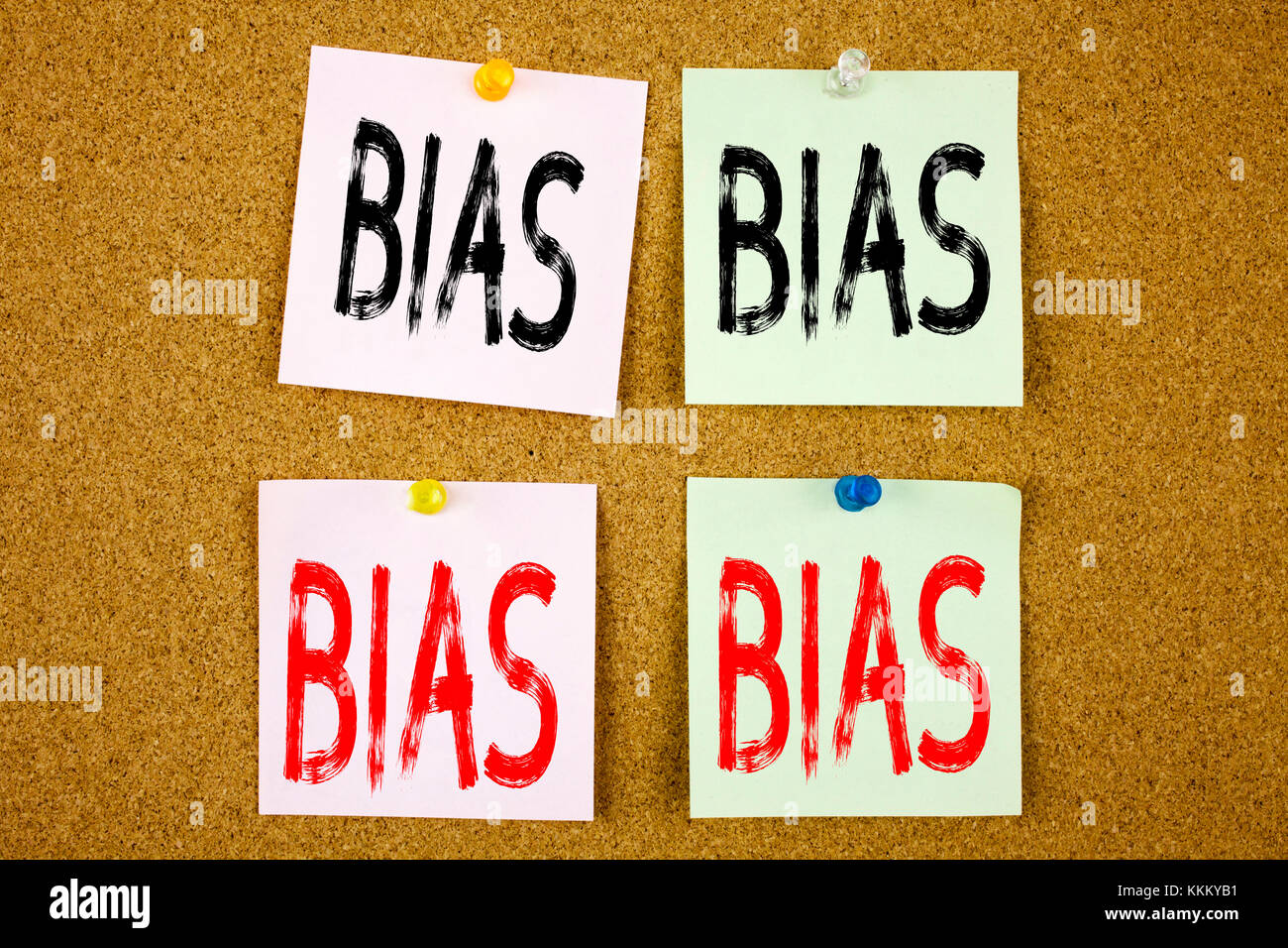 Conceptual hand writing text caption inspiration showing Bias Business ...