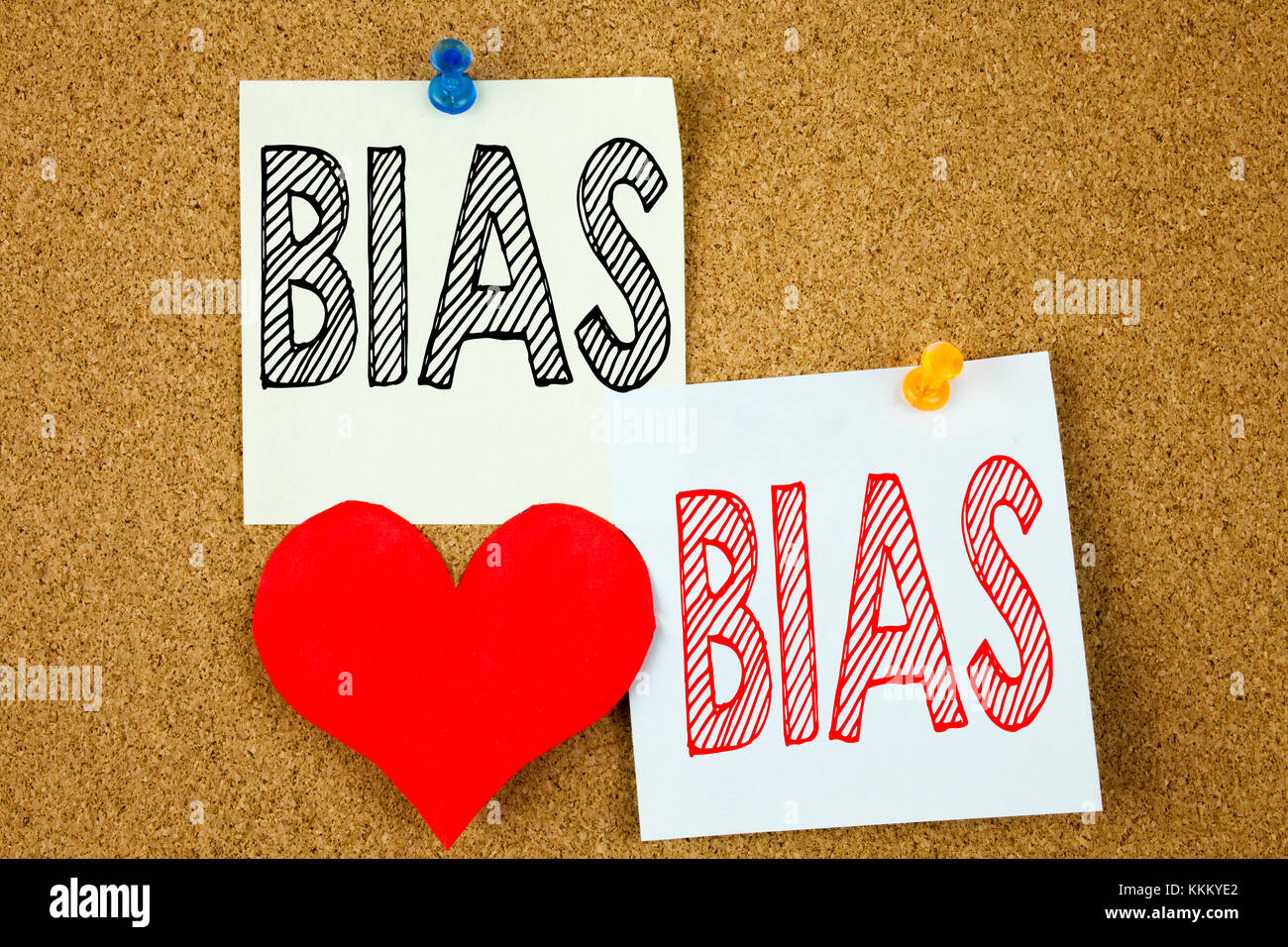 Conceptual hand writing text caption inspiration showing Bias concept ...