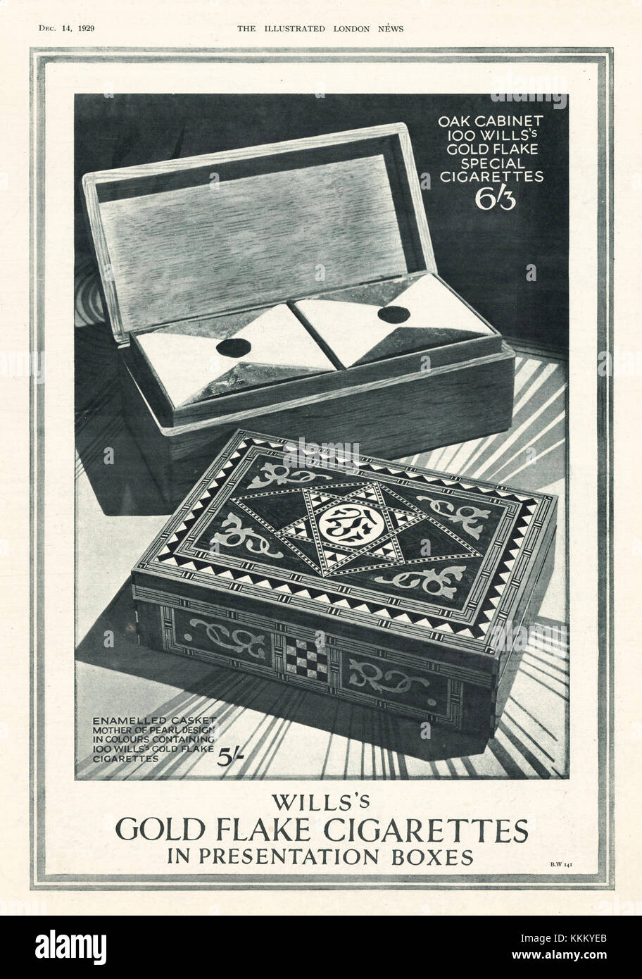 1929, UK Magazine Gold Flake Cigarette Advert Stock Photo - Alamy