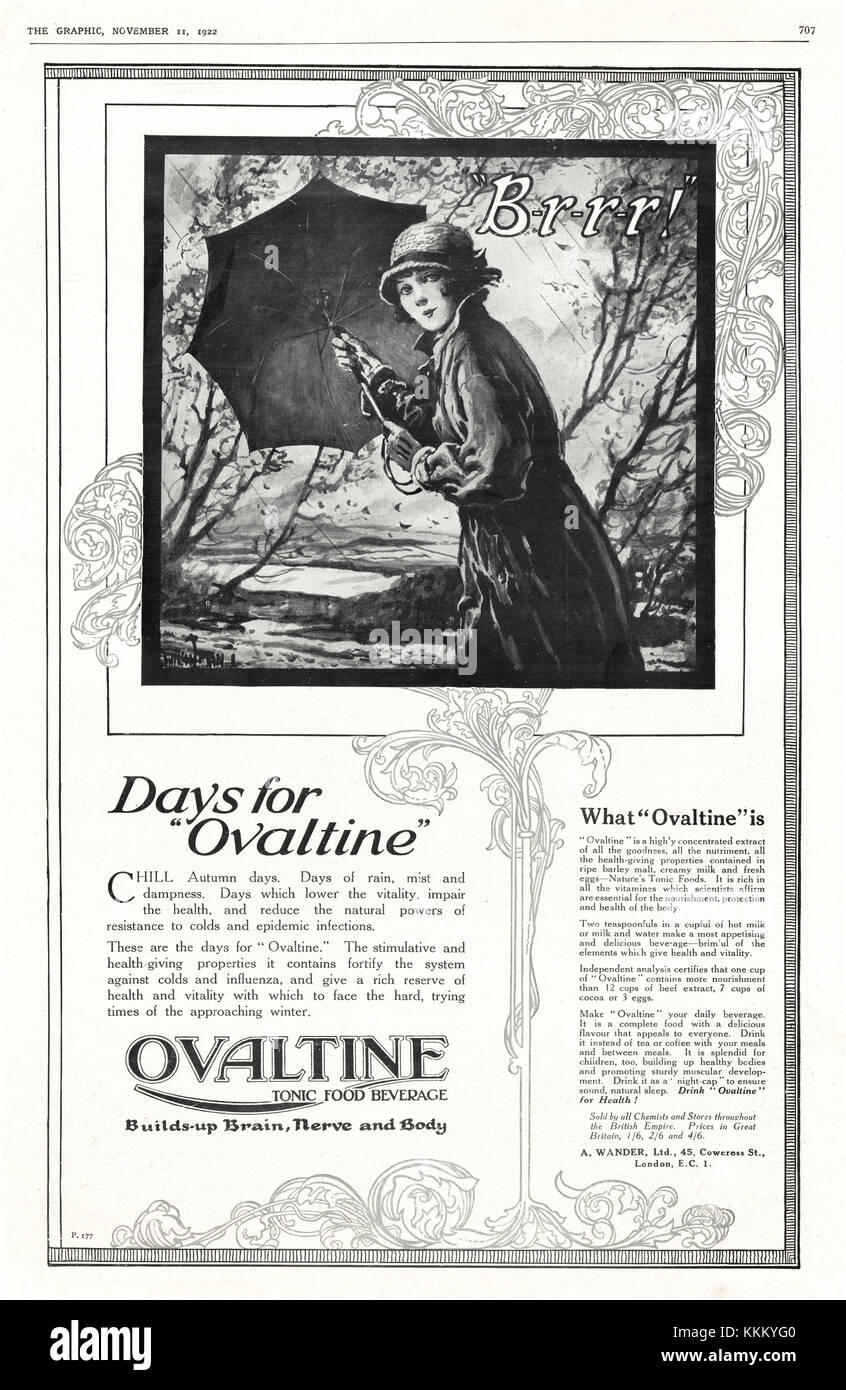 1922 advertisement hi-res stock photography and images - Alamy