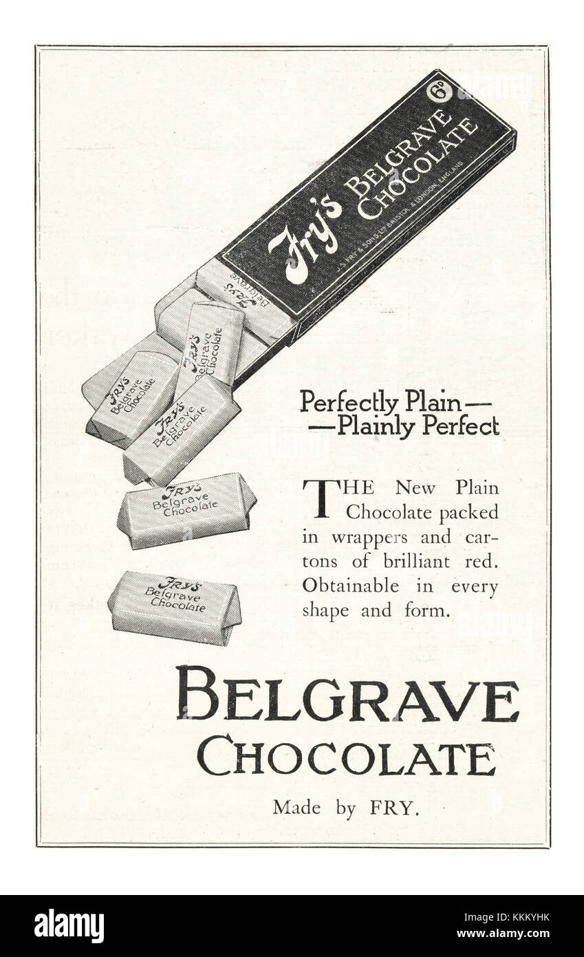 Fry's chocolate advert hi-res stock photography and images - Alamy