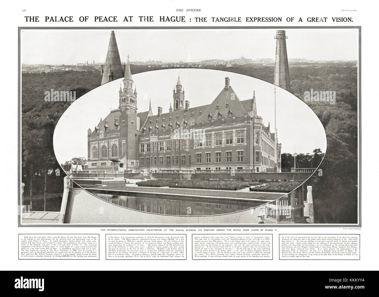 1913 the sphere peace palace hi-res stock photography and images - Alamy