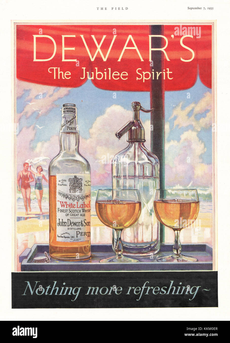 1935 UK Magazine Dewar's Whisky Advert Stock Photo - Alamy