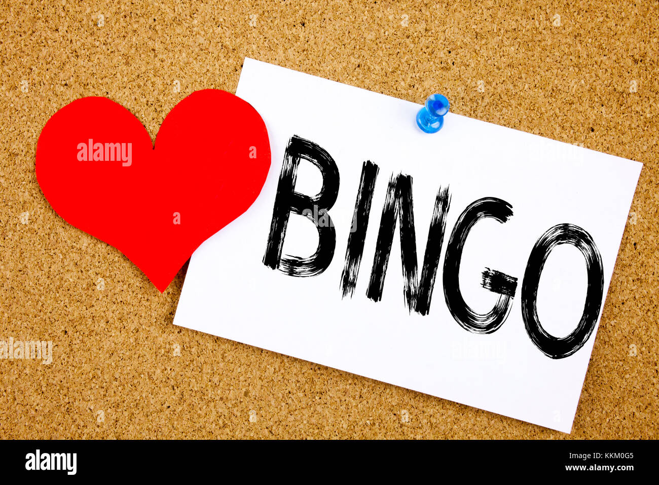 Conceptual hand writing text caption inspiration showing Bingo concept ...