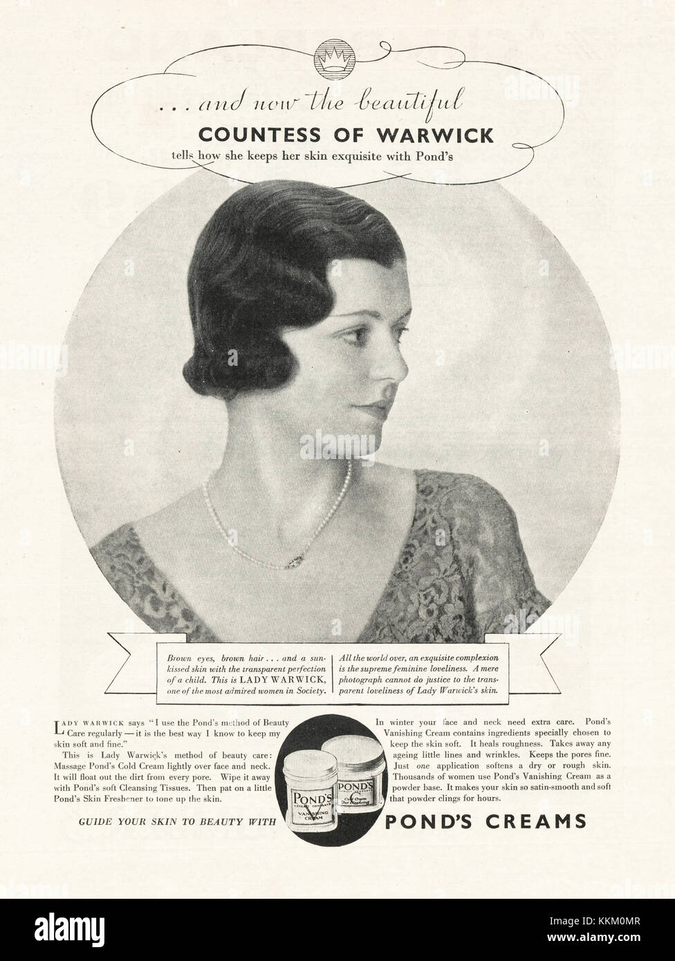 Ponds cream advert hi-res stock photography and images - Alamy