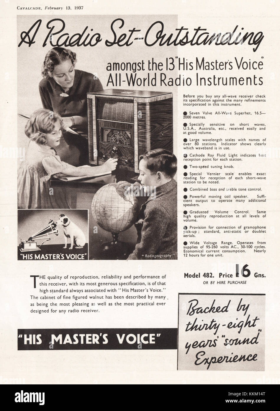 His master's voice advertisement hi-res stock photography and images ...