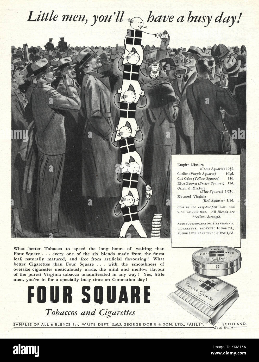 Four square tobacco hi-res stock photography and images - Alamy