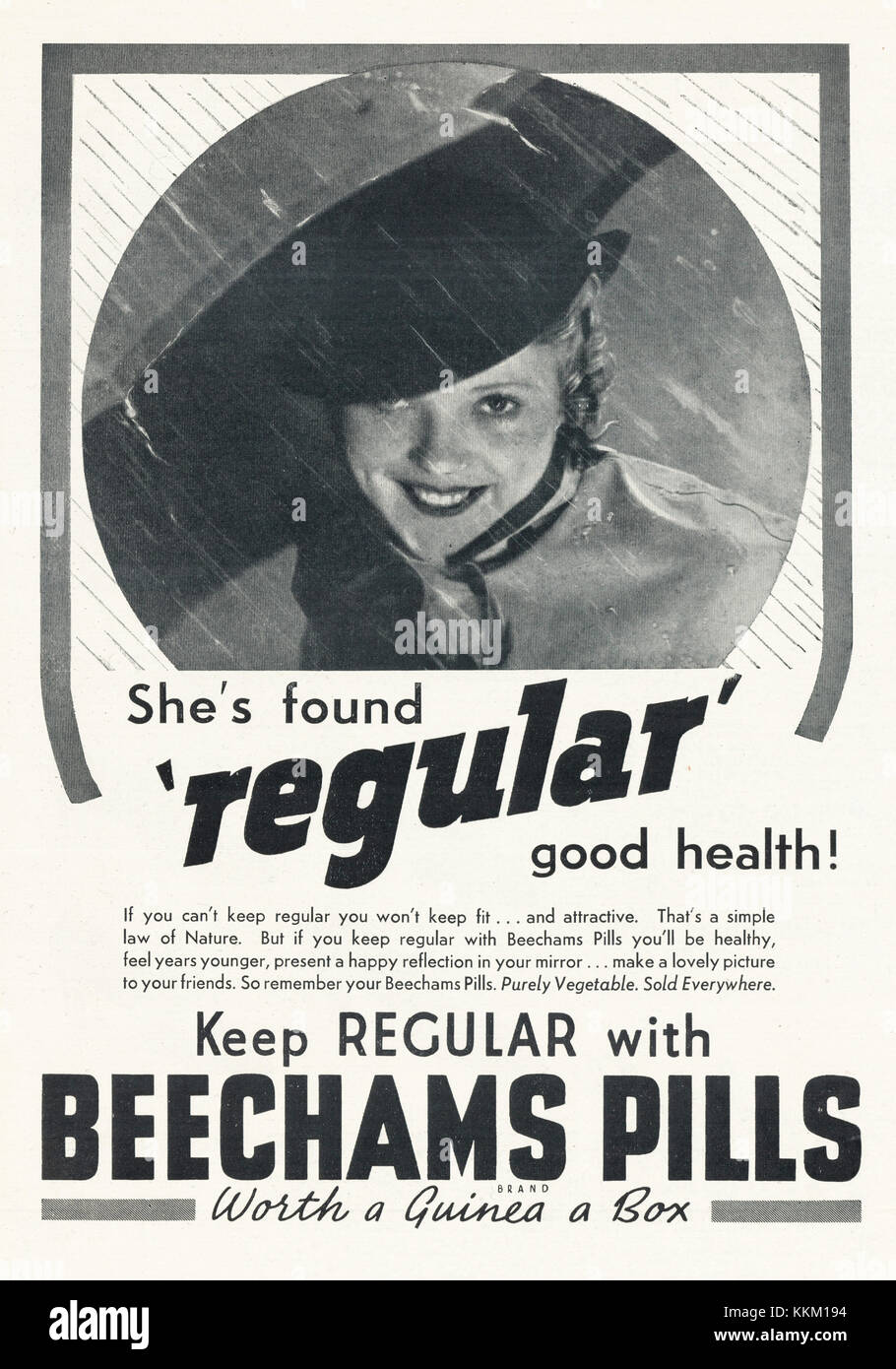 Advertisement for beechams pills hi-res stock photography and images ...
