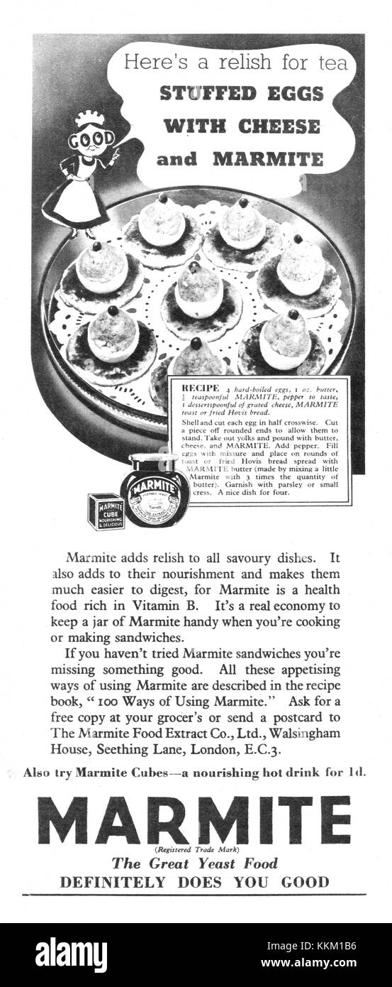 Marmite advert Black and White Stock Photos & Images - Alamy