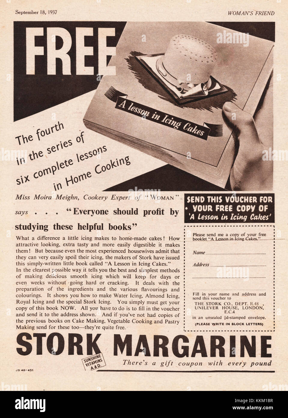 Stork margarine hi-res stock photography and images - Alamy