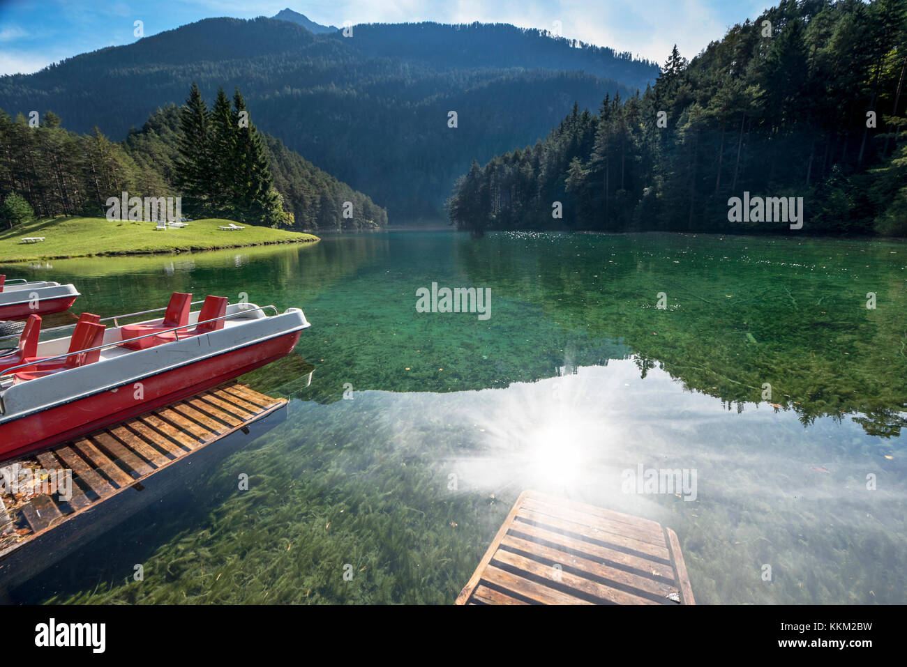 Autumn beauty of Tyrol lakes. Austria Stock Photo - Alamy