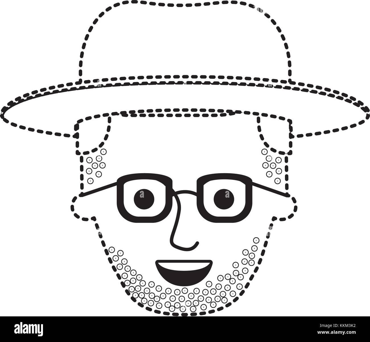 Stubble beard mouth Stock Vector Images - Alamy