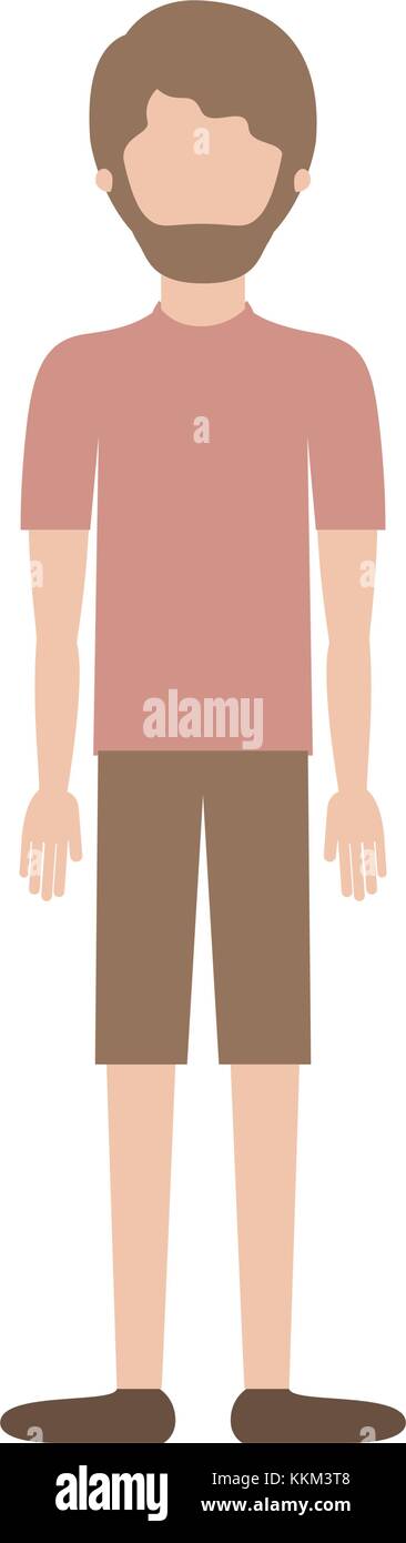 Short man full body standing Stock Vector Images - Alamy