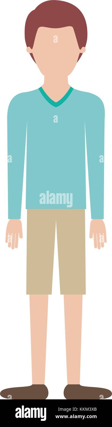 Short man full body standing Stock Vector Images - Alamy