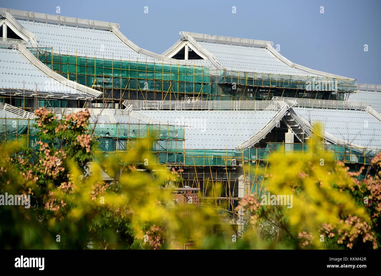 A construction site at a new building in Xi'an (China), 28 September ...
