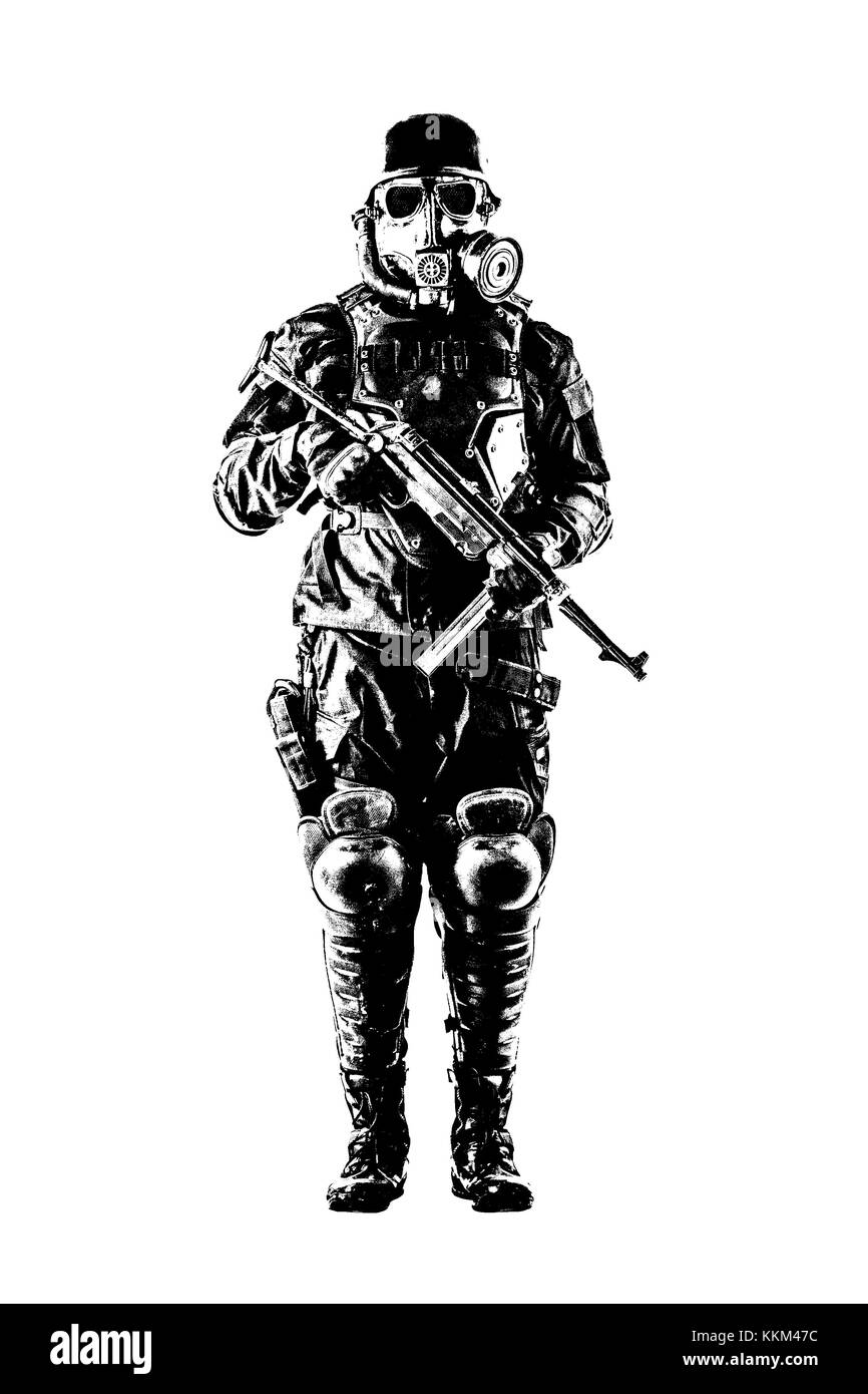 Futuristic Soldier Drawing