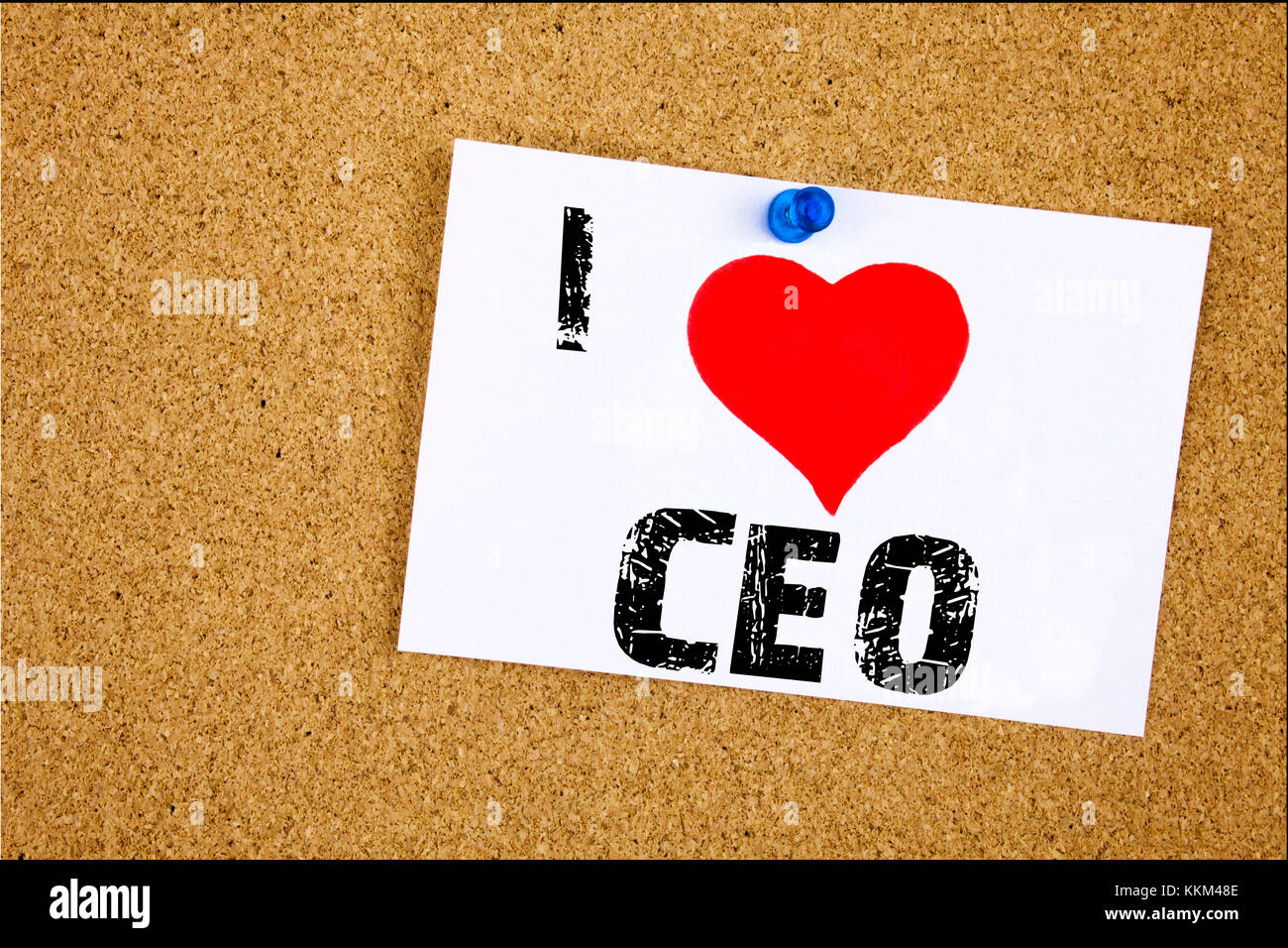 Hand writing text caption inspiration showing I Love CEO concept ...