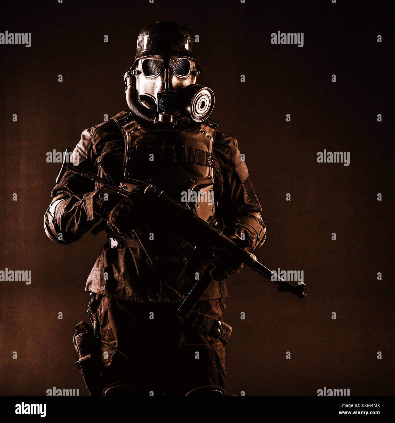 Futuristic nazi soldier studio shot Stock Photo - Alamy