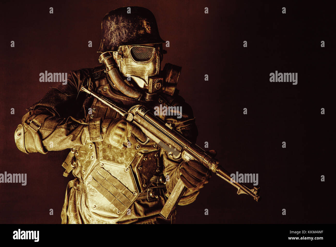Futuristic nazi soldier studio shot Stock Photo - Alamy