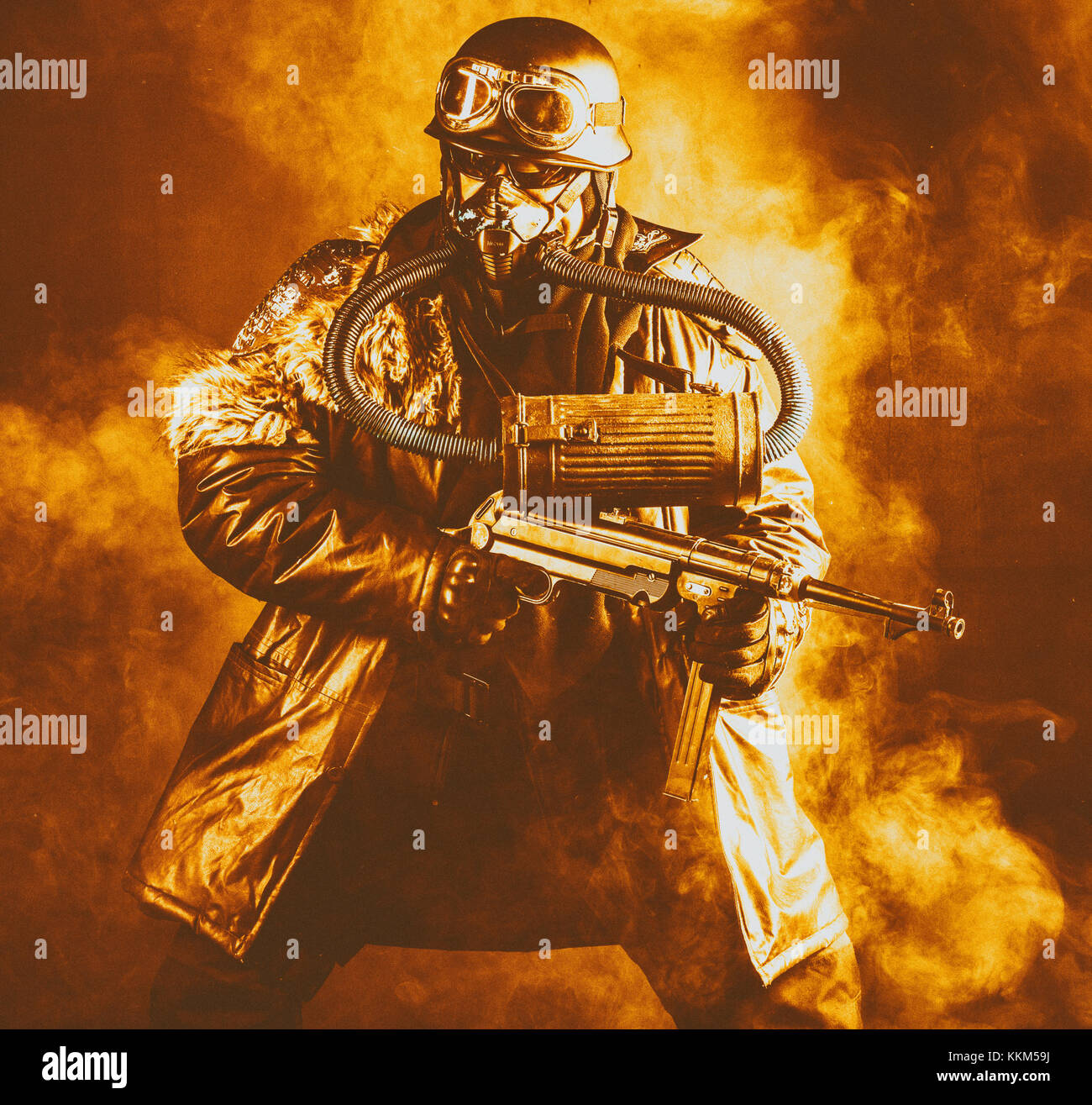 Futuristic nazi soldier studio shot Stock Photo - Alamy