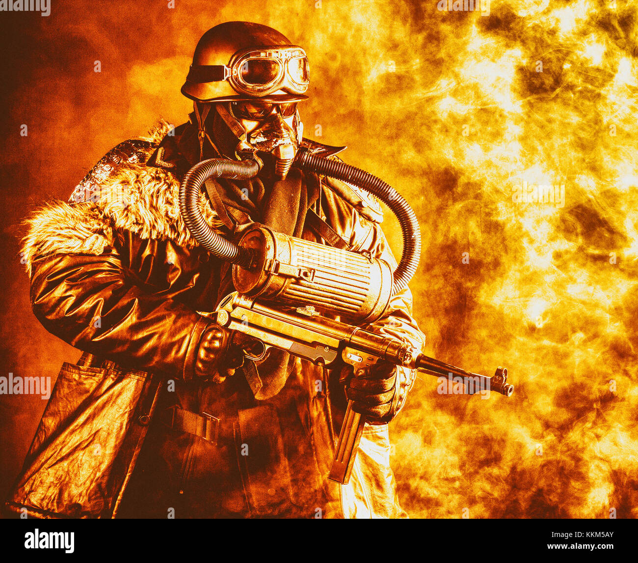 Futuristic nazi soldier studio shot Stock Photo - Alamy