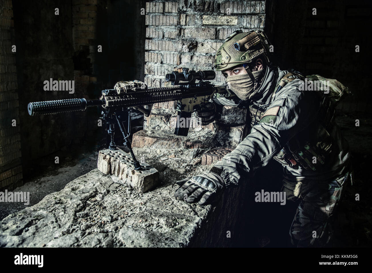 Marksman in action Stock Photo - Alamy