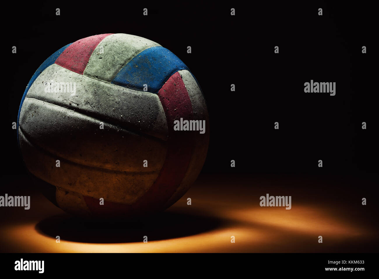 Closeup of an dirty volleyball colorful ball Stock Photo - Alamy