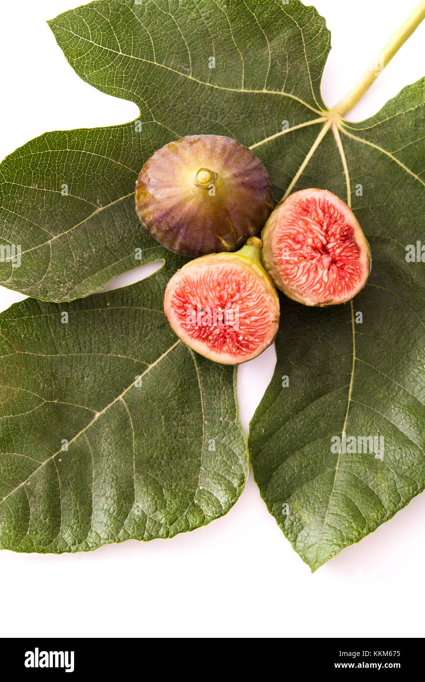 Fresh figs isolated on white background Stock Photo - Alamy