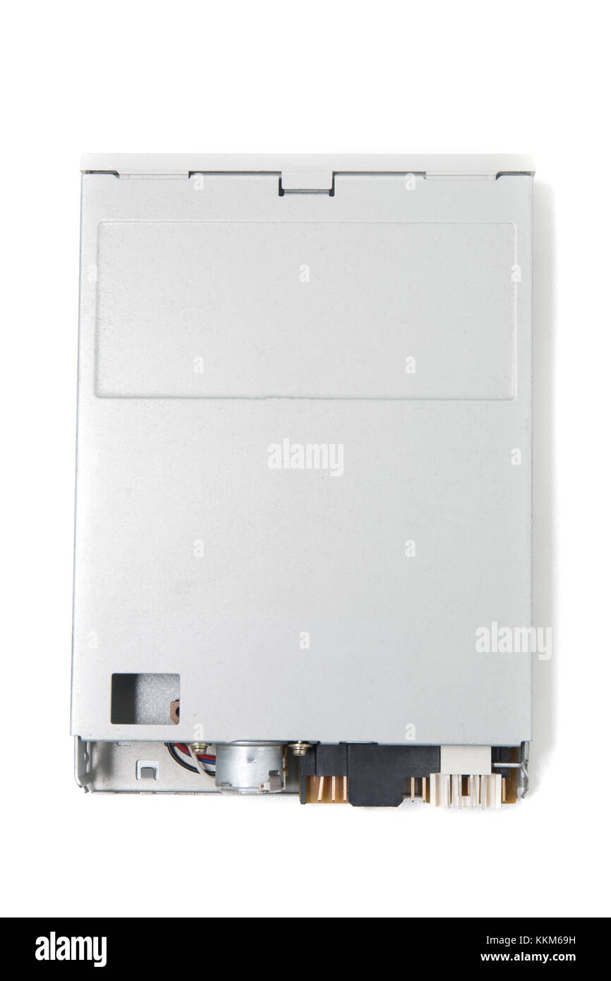 Top view of a floppy drive isolated on a white background Stock Photo ...
