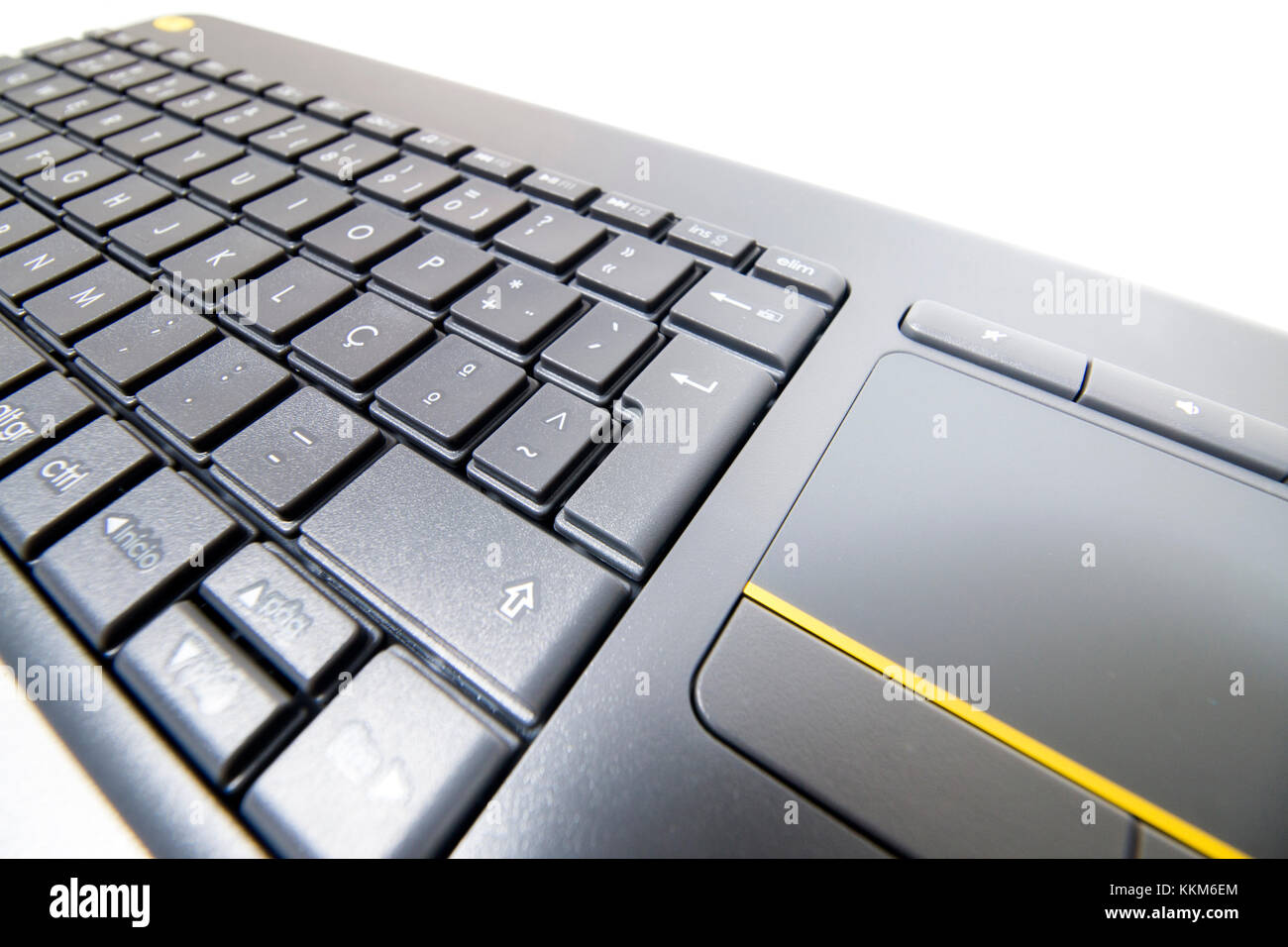 Close up view of a black keyboard for pc Stock Photo - Alamy