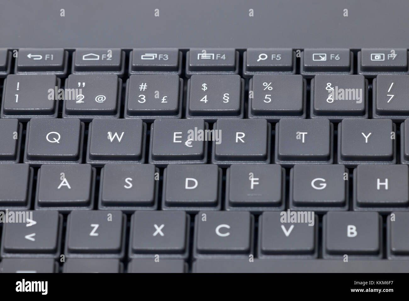 Close up view of a black keyboard for pc Stock Photo - Alamy