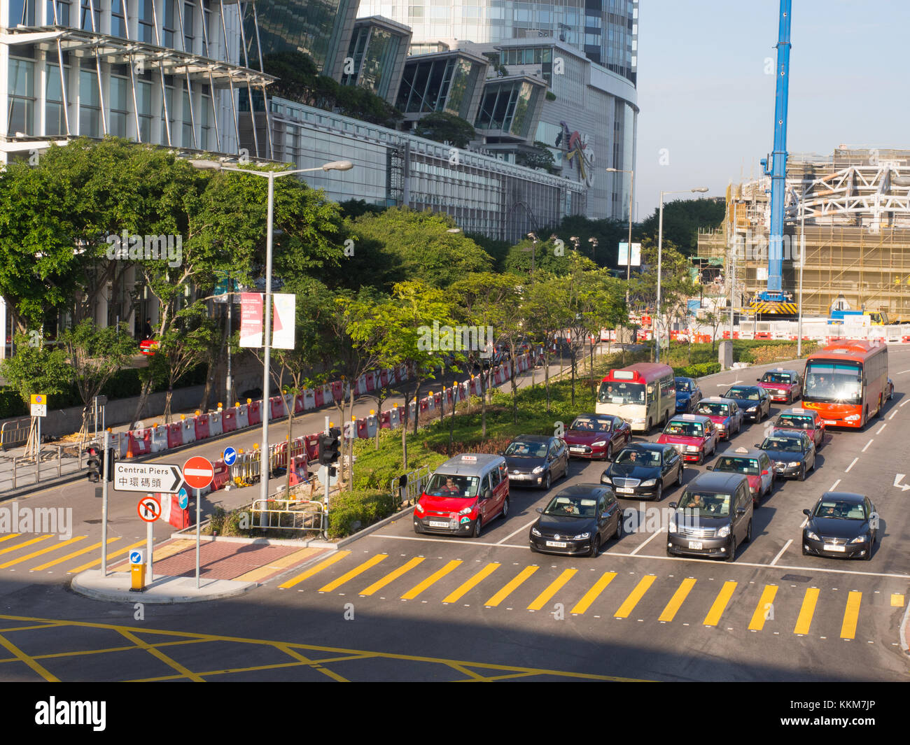 Hong Kong Island Intersection Stock Photo - Alamy