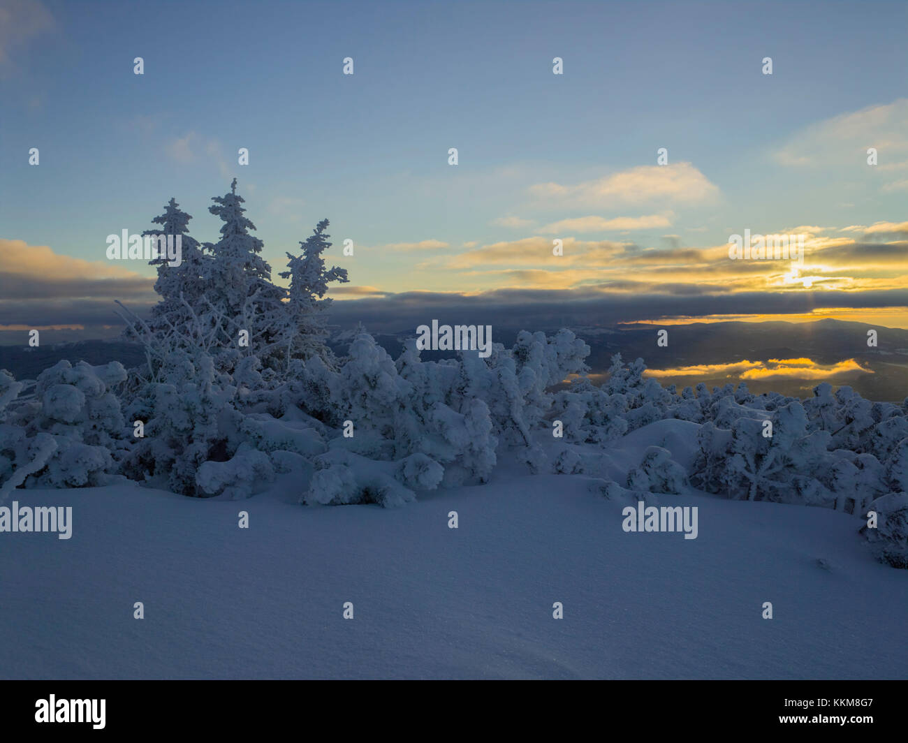 Großer Arber in winter, Bavarian Forest, Bavaria, Germany Stock Photo ...