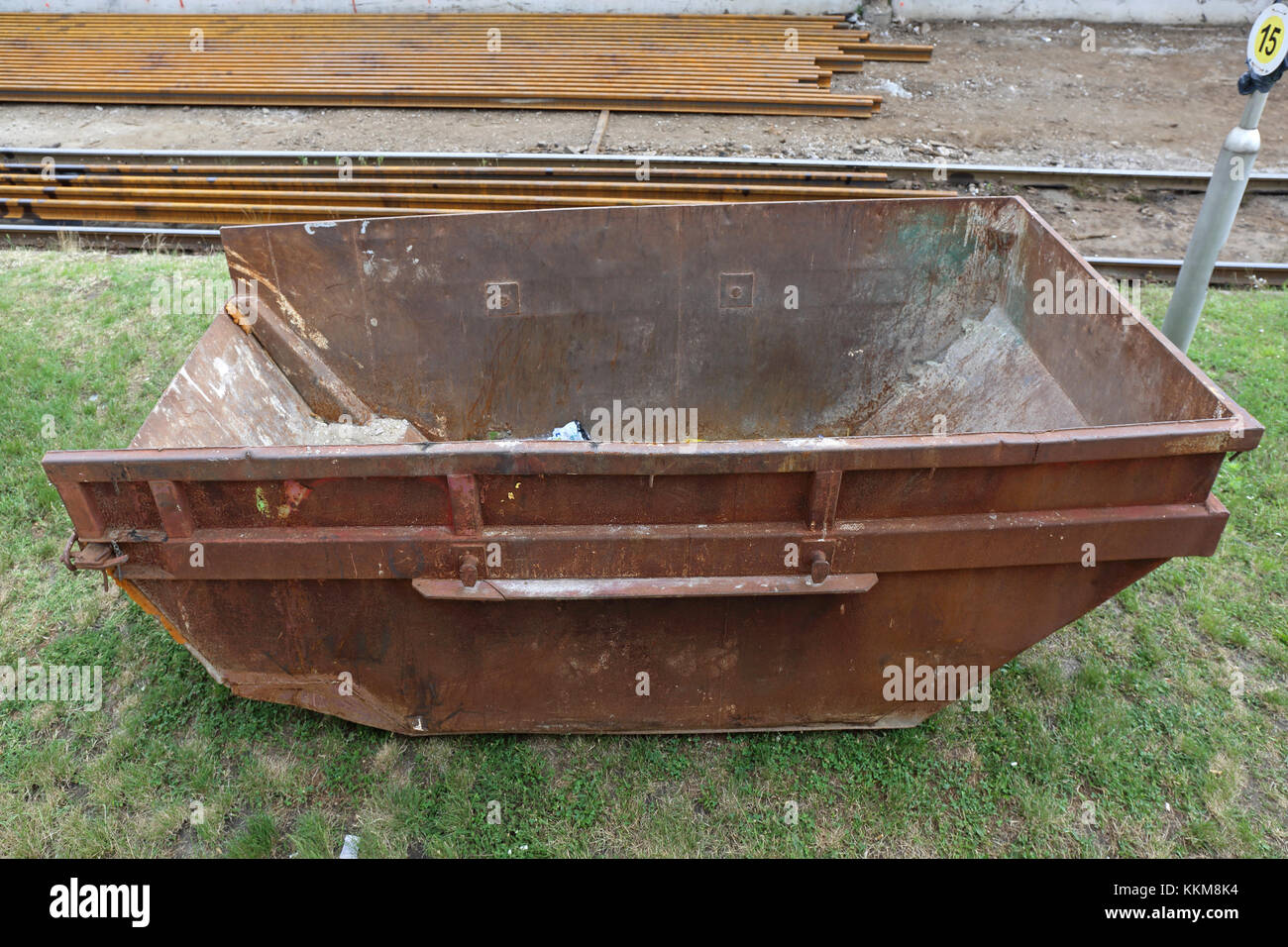 Skip Dumpster Container For Industrial Waste Collection Stock Photo - Alamy