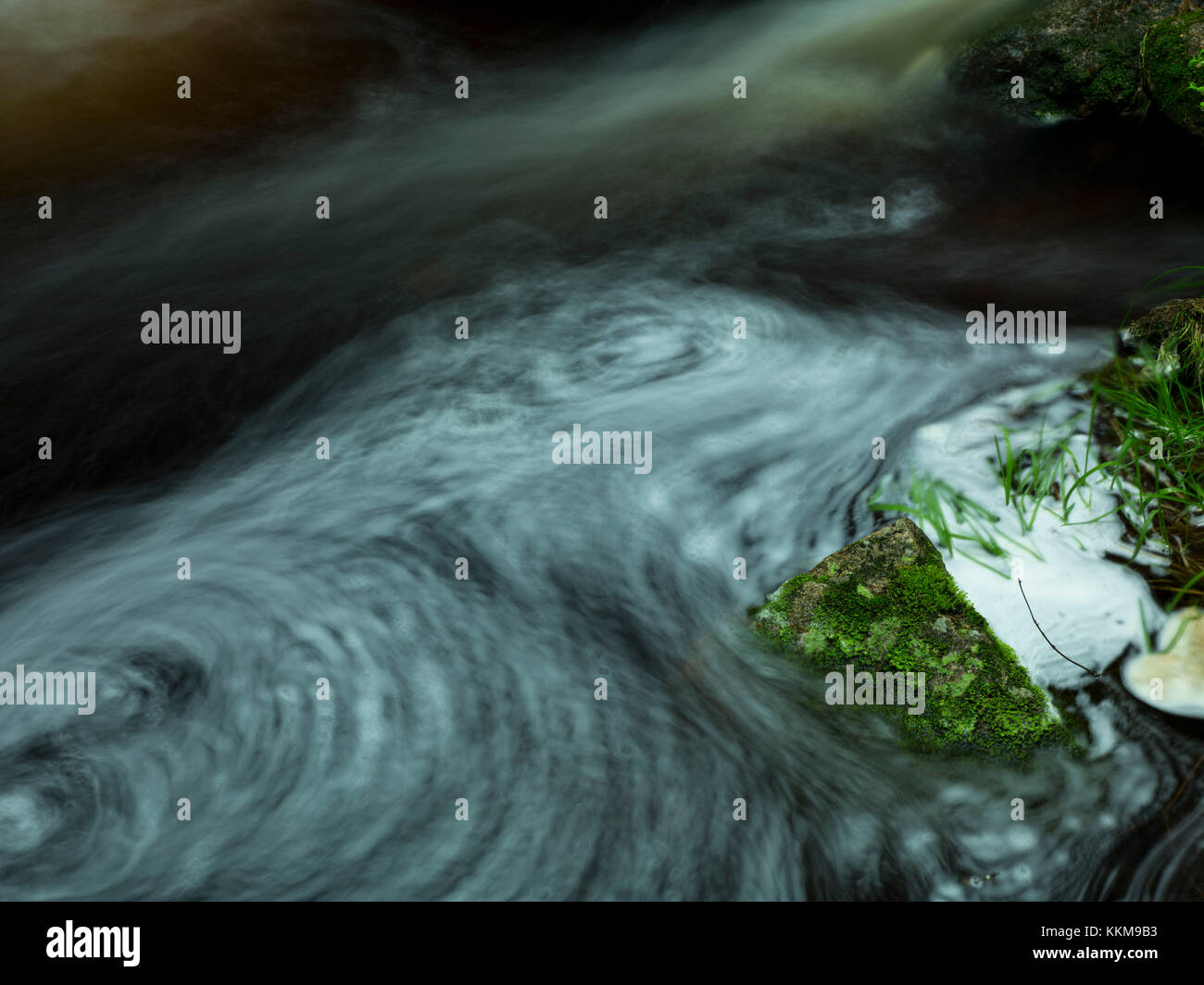 Stream course Steinbach, Ore Mountains, Saxony, Germany Stock Photo - Alamy