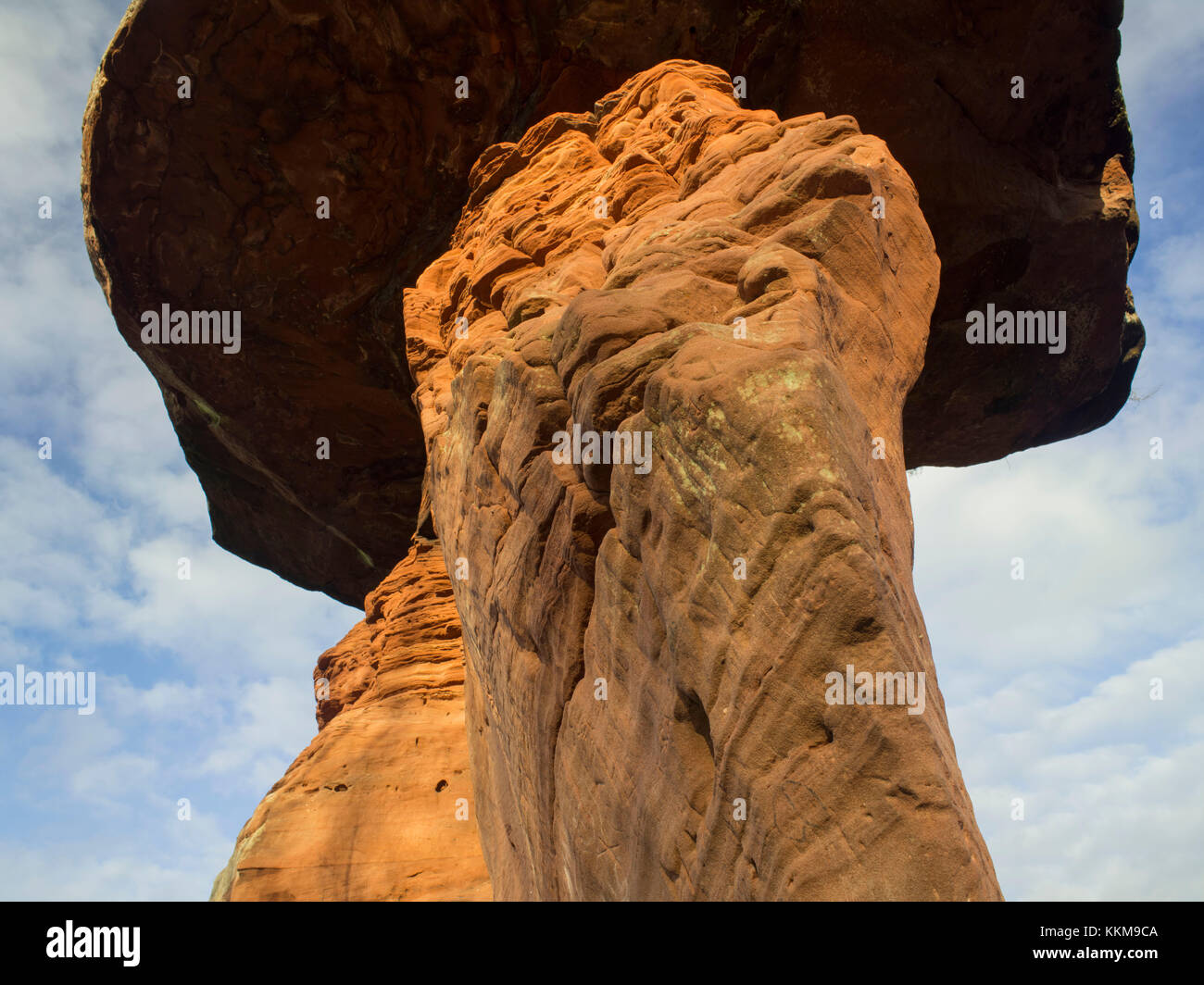 Rock formation devil's table, Hinterweidenthal, Palatinate Forest ...