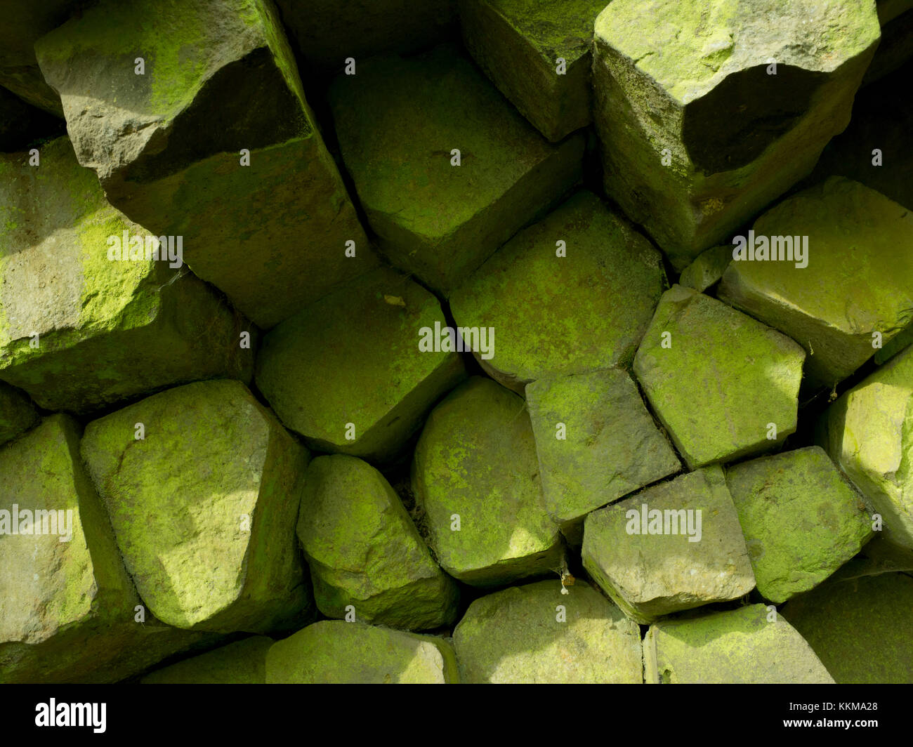 Basalt at the Gangolfsberg, nature reserve Long Rhön, UNESCO-biosphere ...