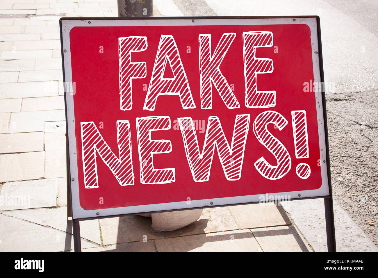 Conceptual hand writing text caption inspiration showing Fake News ...