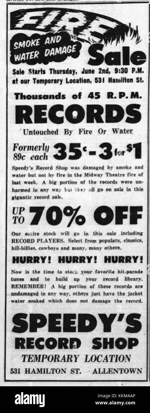 American record shop 1950s hi-res stock photography and images - Alamy