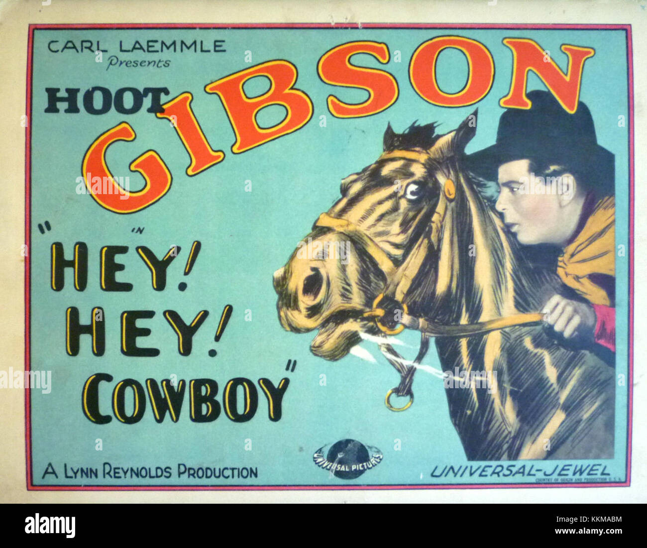The 'Hey Hey Cowboy' lobby card features promotional artwork for the ...