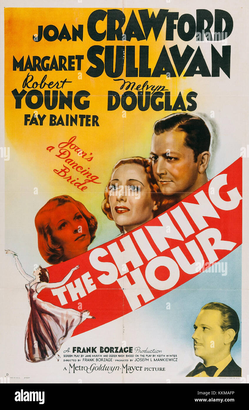 The poster for *The Shining Hour* (1938), a film directed by Frank ...