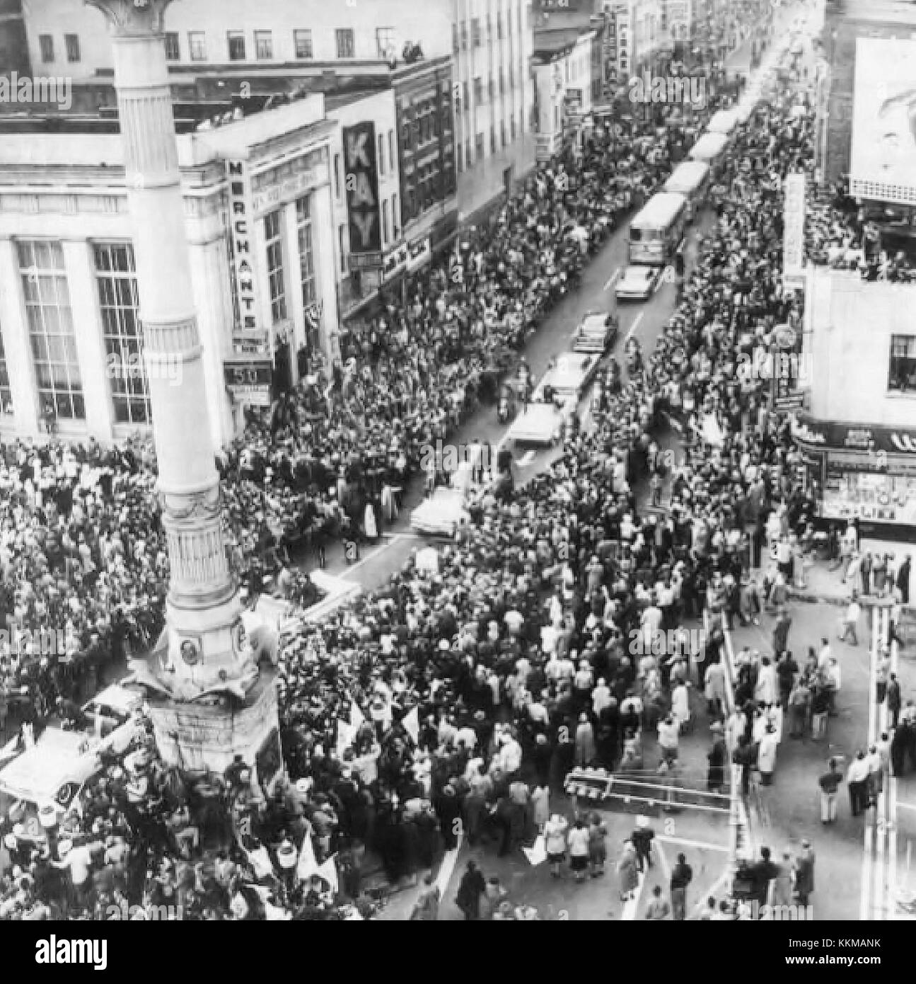John F. Kennedy visiting Center Square in Allentown, Pennsylvania, in ...