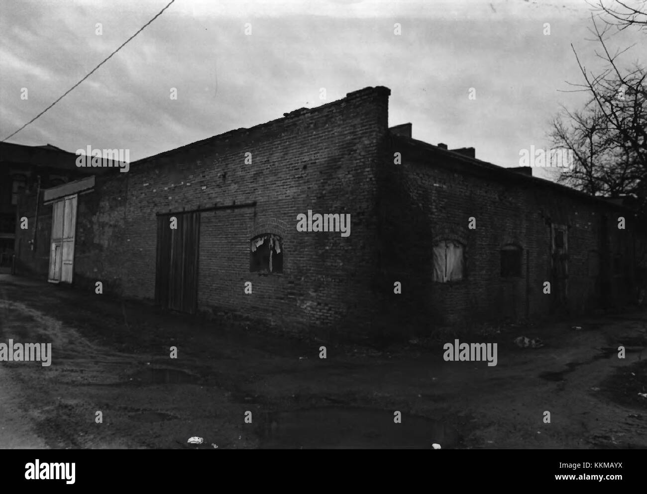 The rear view of the Smith Canning Company Building in Weston, Oregon ...
