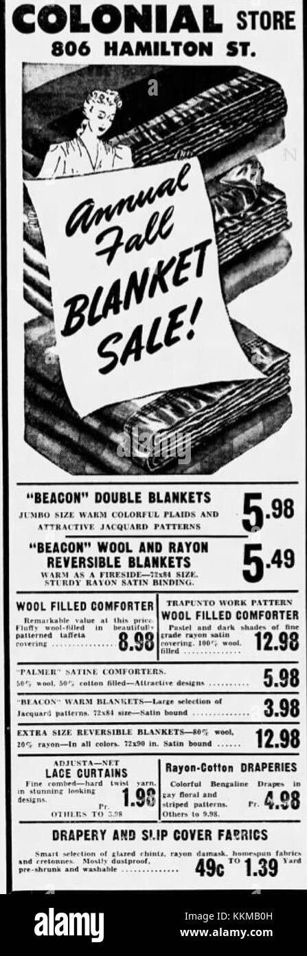 The image from September 28, 1943, depicts a Colonial Store in ...