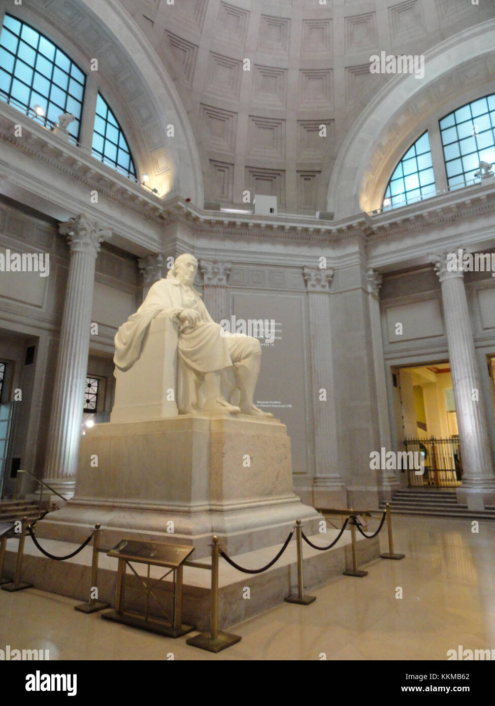 The Benjamin Franklin National Memorial, located in Philadelphia, USA ...