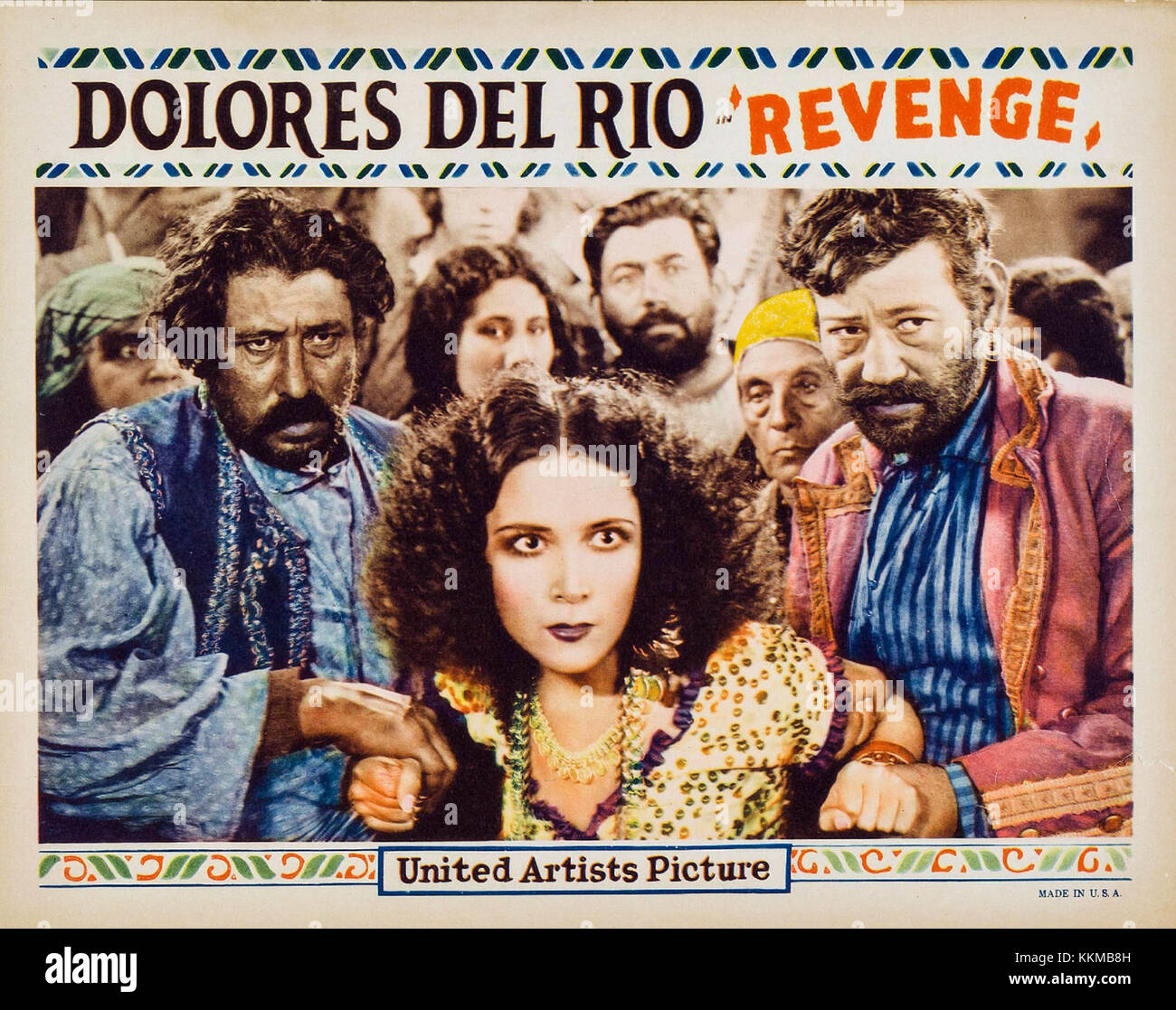 This lobby card from the movie 'Revenge' captures a pivotal moment from ...