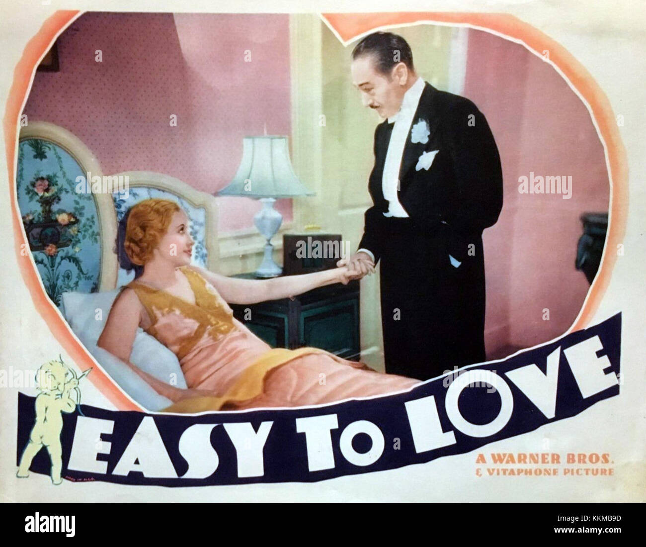 A lobby card from the 1953 film *Easy to Love*, featuring the lead actors and reflecting the ...